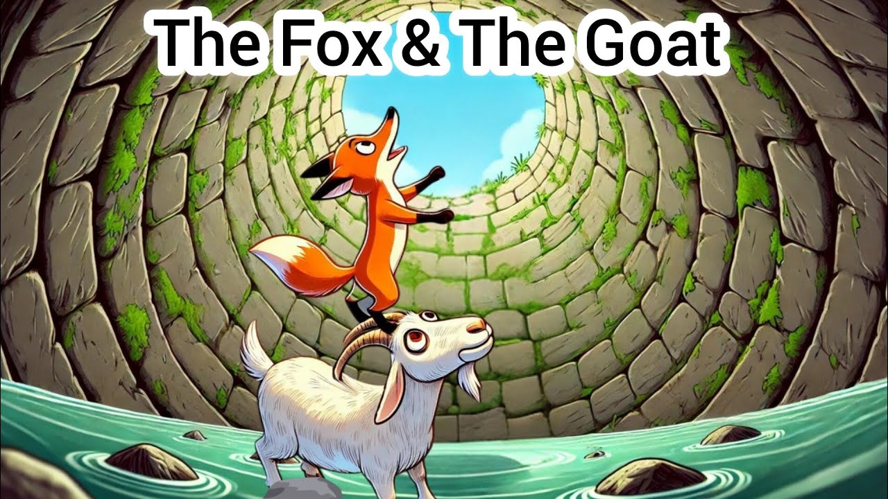THE FOX & THE GOAT | English story for kids with morals | Aesop fables ...