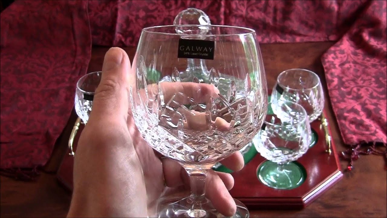 Galway Crystal Decanter Set - YouTube