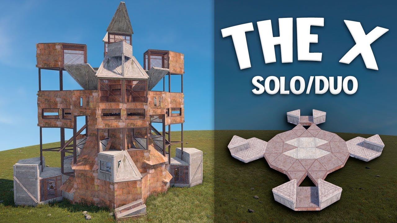 The X - Base 2X1 SOLO/DUO com 2 Bunkers e Multi-Tcs ATUALIZADOS - YouTube