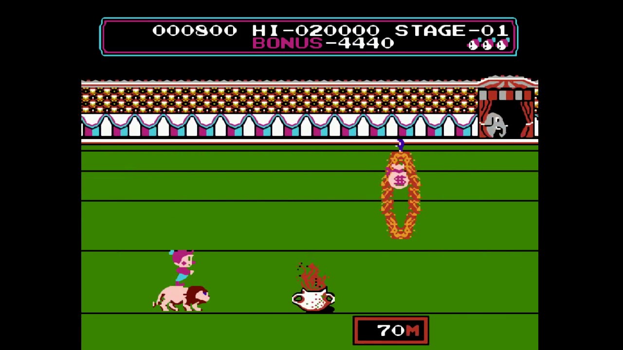 Circus Charlie - 8 bit game - YouTube