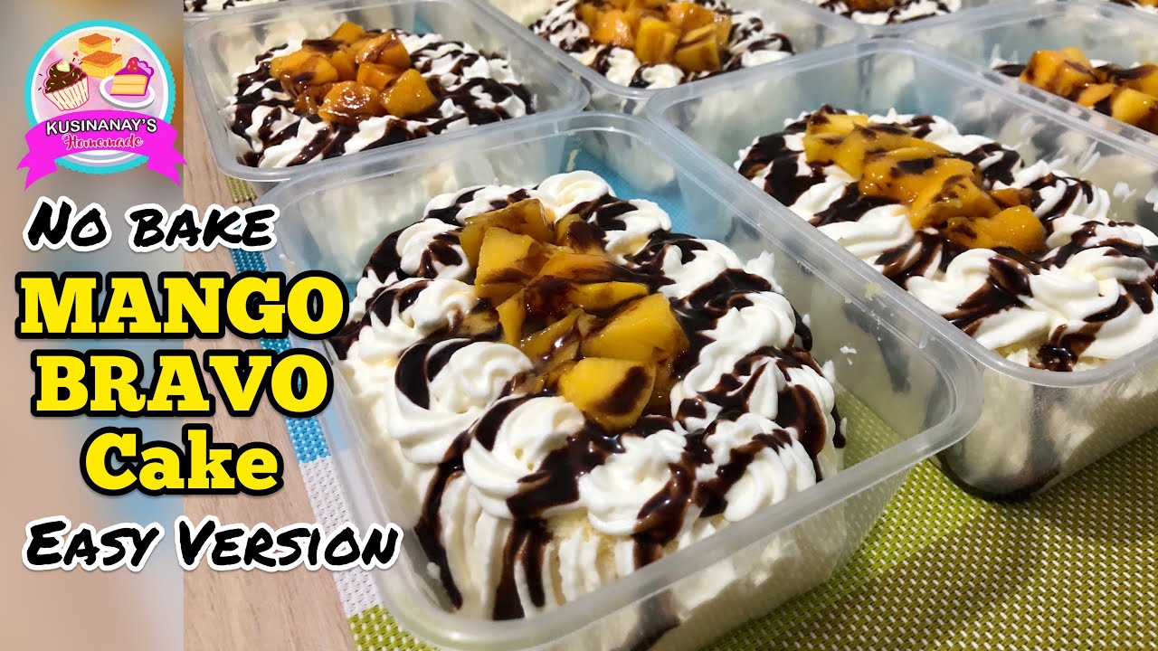 Mango Bravo inspired Cake EASY VERSION - how to make - No Bake ...