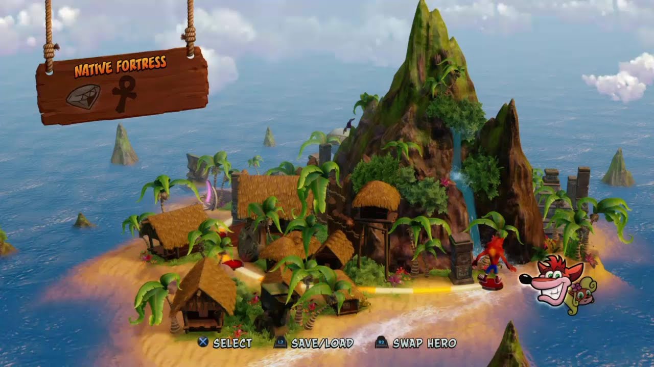 Crash Bandicoot N Sane Trilogy. The Wumpa Islands - Native Fortress ...