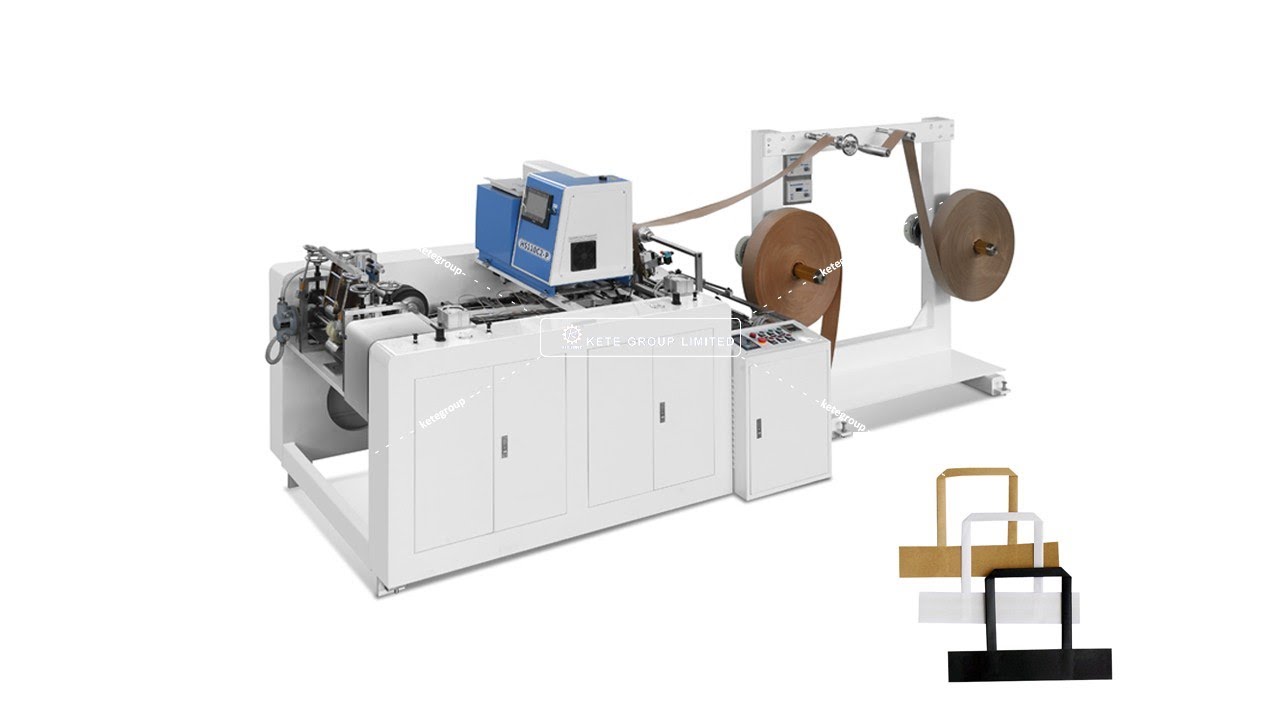 Paper Handle Making Machine - Flat Handle - YouTube