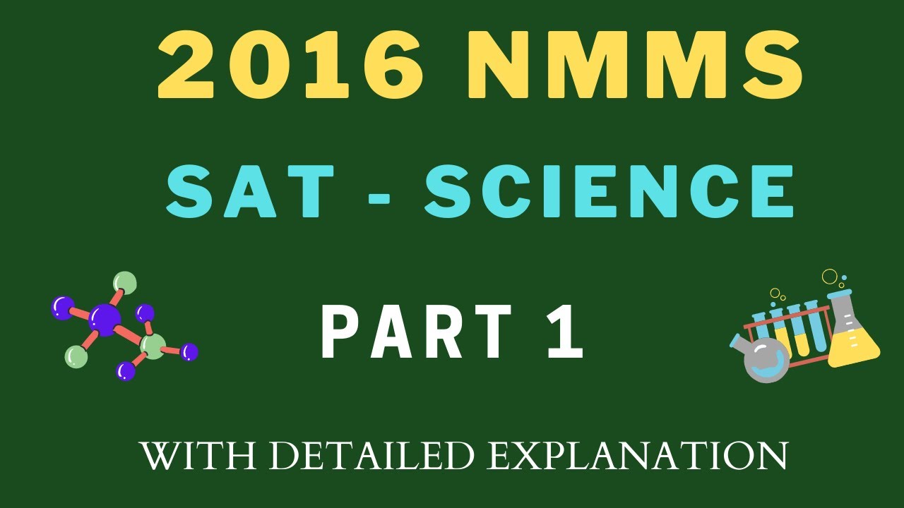 NMMS SAT | 2016 NMMS QUESTION PAPER WITH ANSWER | SCIENCE | PART 1 ...