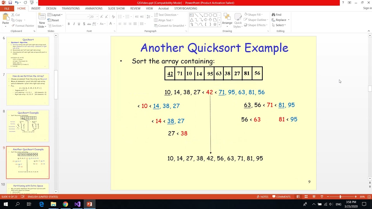 Quicksort Youtube