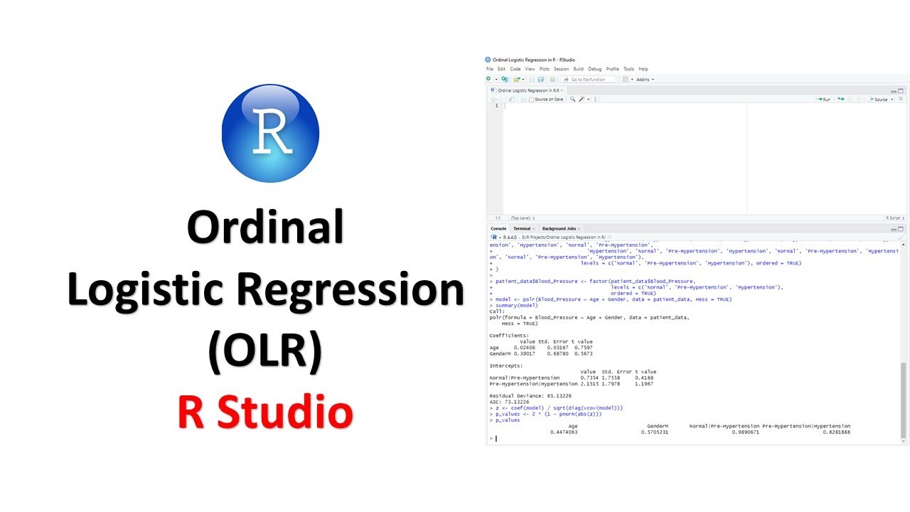 Ordinal Logistic Regression (OLR) in R | Full Coding Guide - YouTube