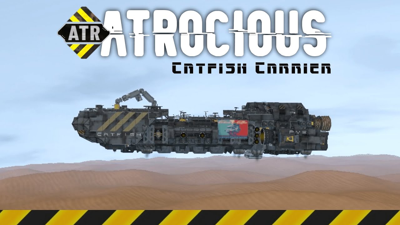 Catfish - Interplanetary Carrier - 12k PCU - Space Engineers Ship Review - YouTube