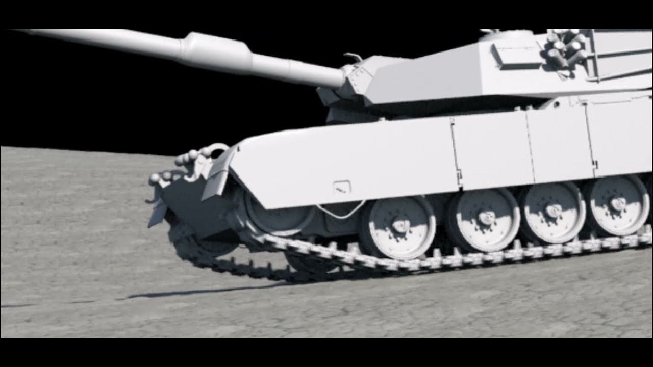 M1 Abram 3d tank rigging & animation 210529 - YouTube