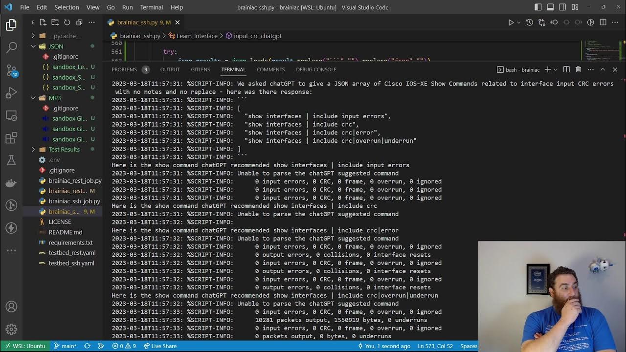 chatGPT network automation with pyATS - YouTube