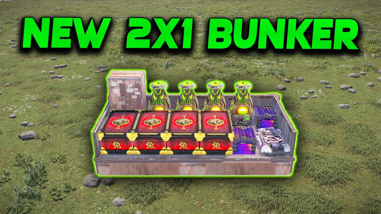 NEW 2X1 BUNKER in 2023 | Rust Building Tutorial 2023 - YouTube