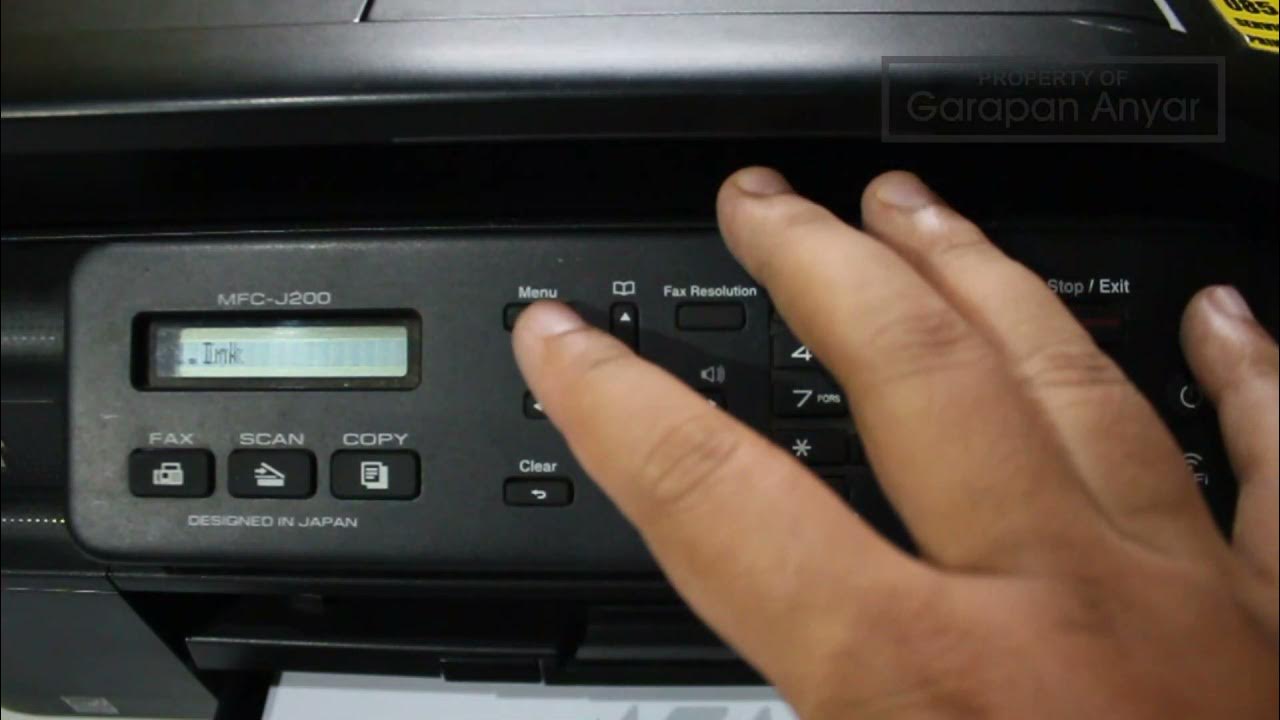 Tanpa Komputer - Tes Print dan Cleaning Manual di Printer Brother MFC ...