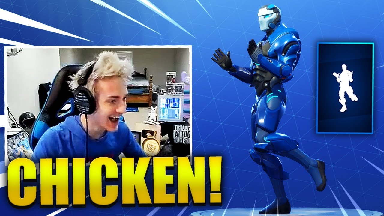 NINJA REACTS *NEW* CHICKEN DANCE EMOTE - Fortnite Best & Funny Moments ...