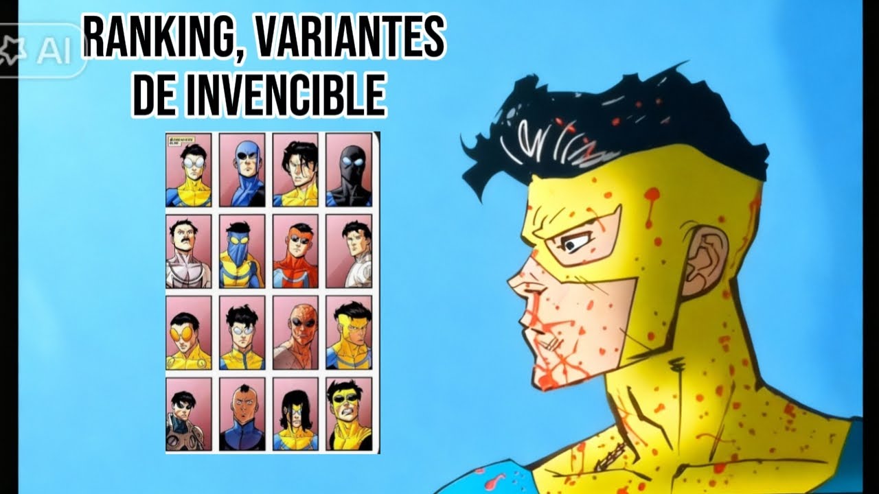 Ranking, variantes de la invincible war 20-15 (cap 1) - YouTube