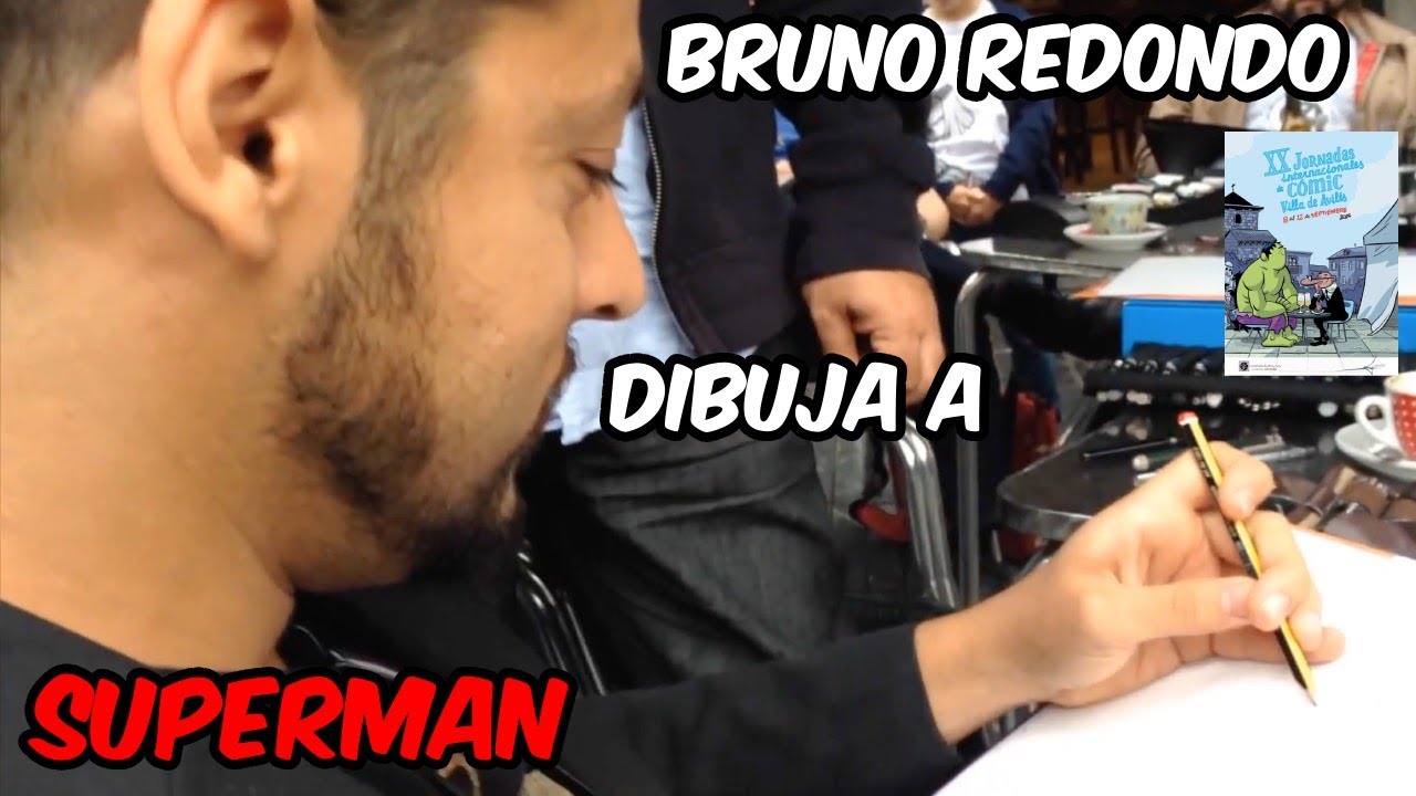 Bruno Redondo dibuja a Superman en las Jornadas del Cómic de Avilés ...