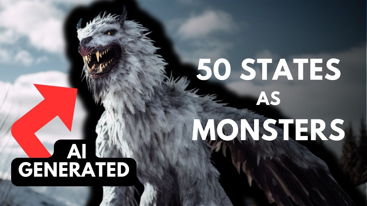US States as Monsters AI Generated Art - YouTube