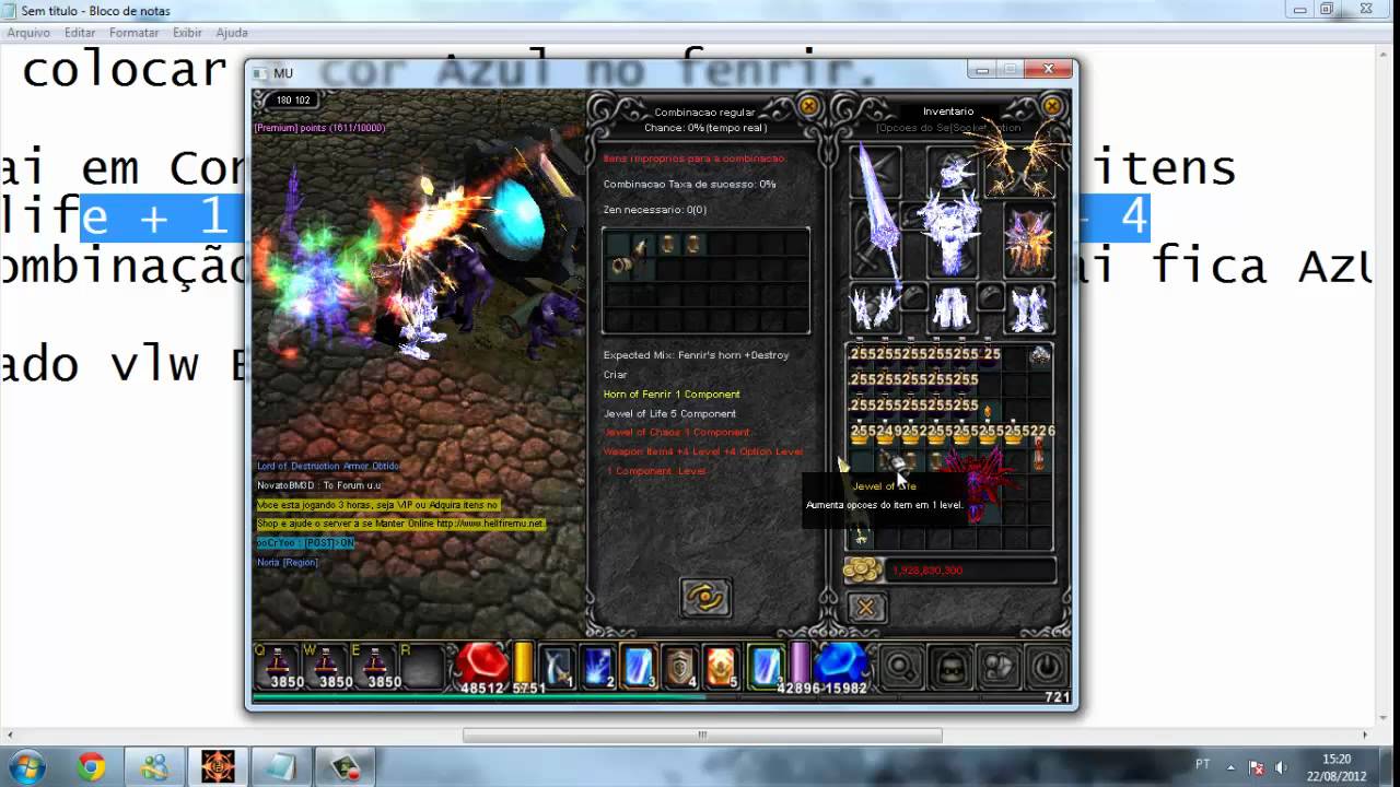 Tutorial como fazer Fenrir Azul no HellfireMu - YouTube