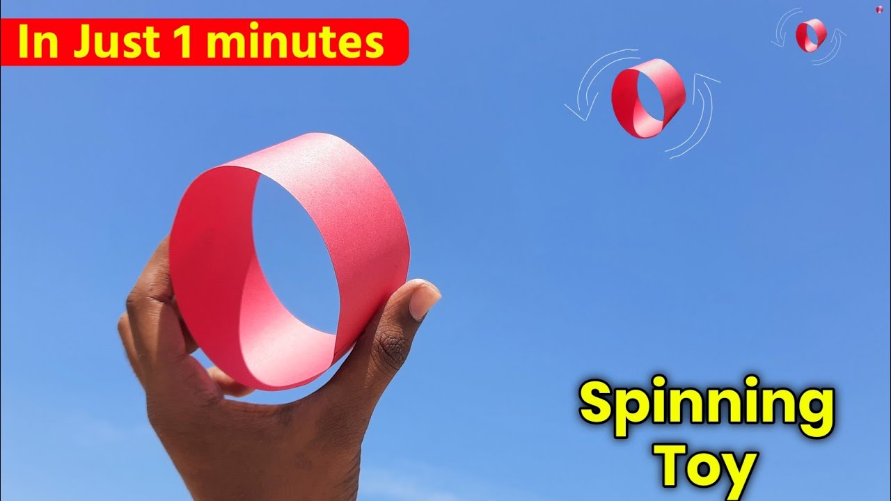 how to make Easy spinner , Circular plane , best paper glider in just 1 ...