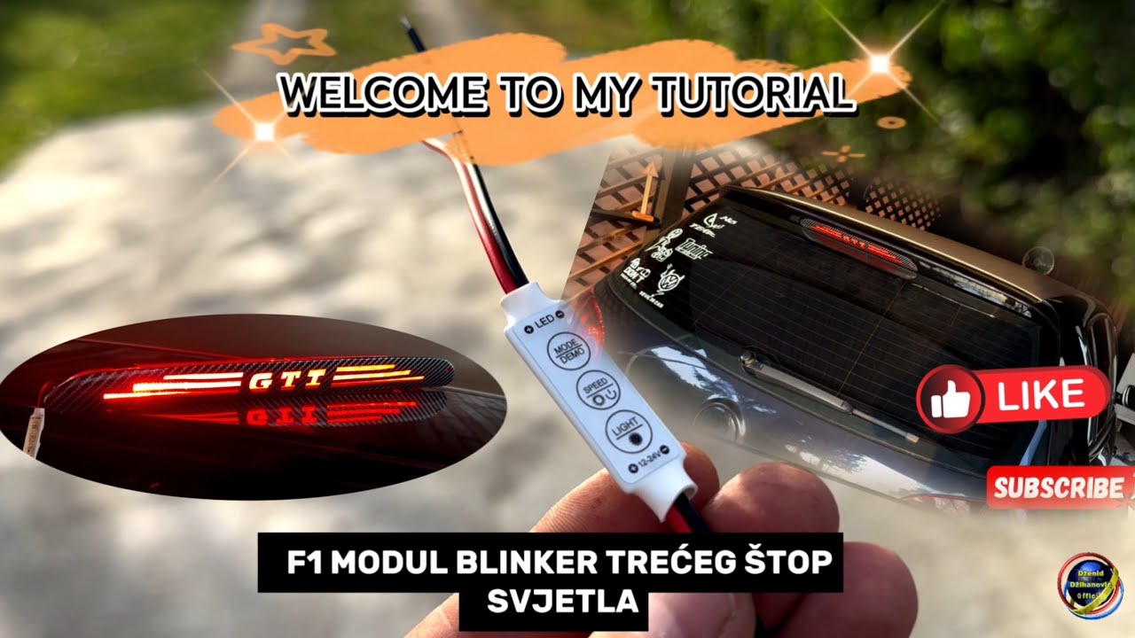 INSTALLING THE F1 MODULE OF THE THIRD BRAKE LIGHT VW GOLF MK5 [TUTORIAL ...