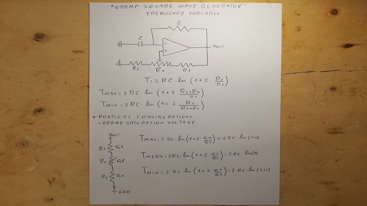 Opamp square wave generator (Ep.2) - Variable frequency - #52 - YouTube