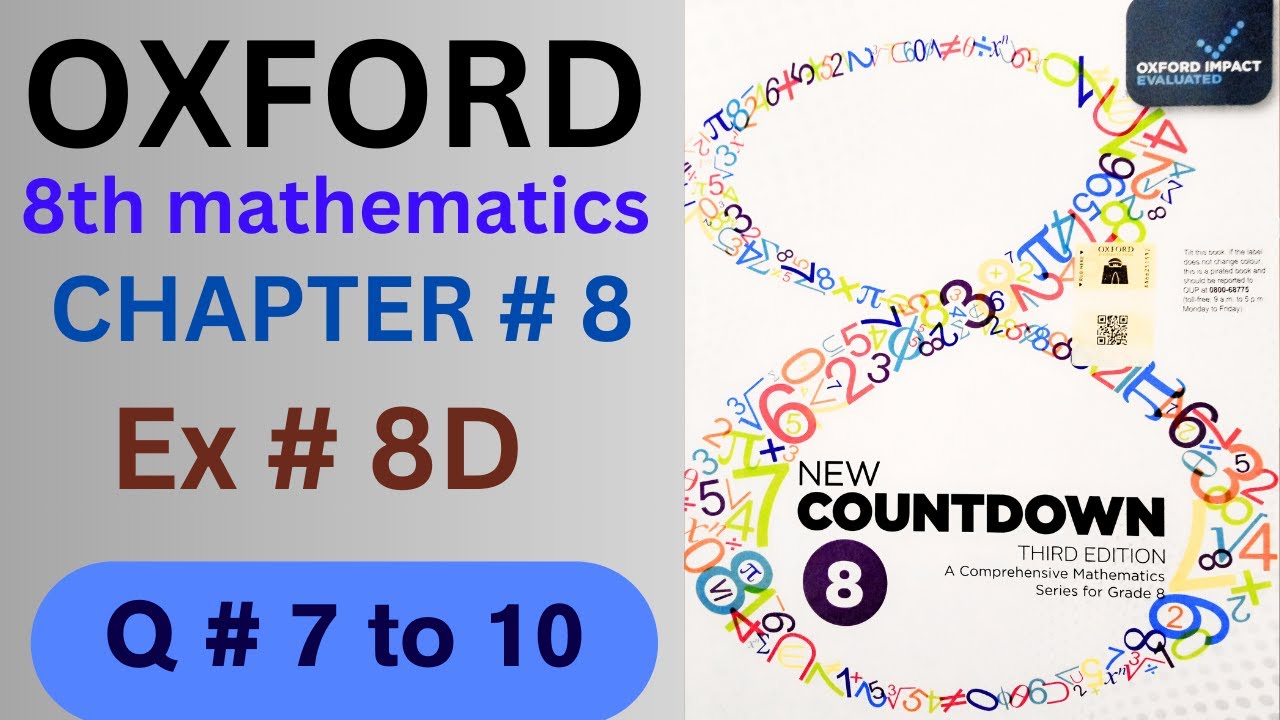 CH # 8 || EX # 8D ( Q # 7 to 10 ) || New Countdown Third Edition Class ...