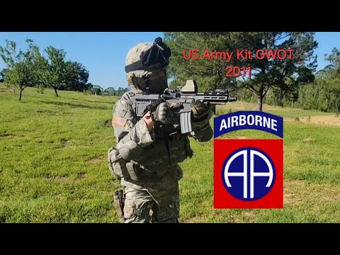 US Army 82nd Airborne UCP GWOT Kit Loadout - YouTube