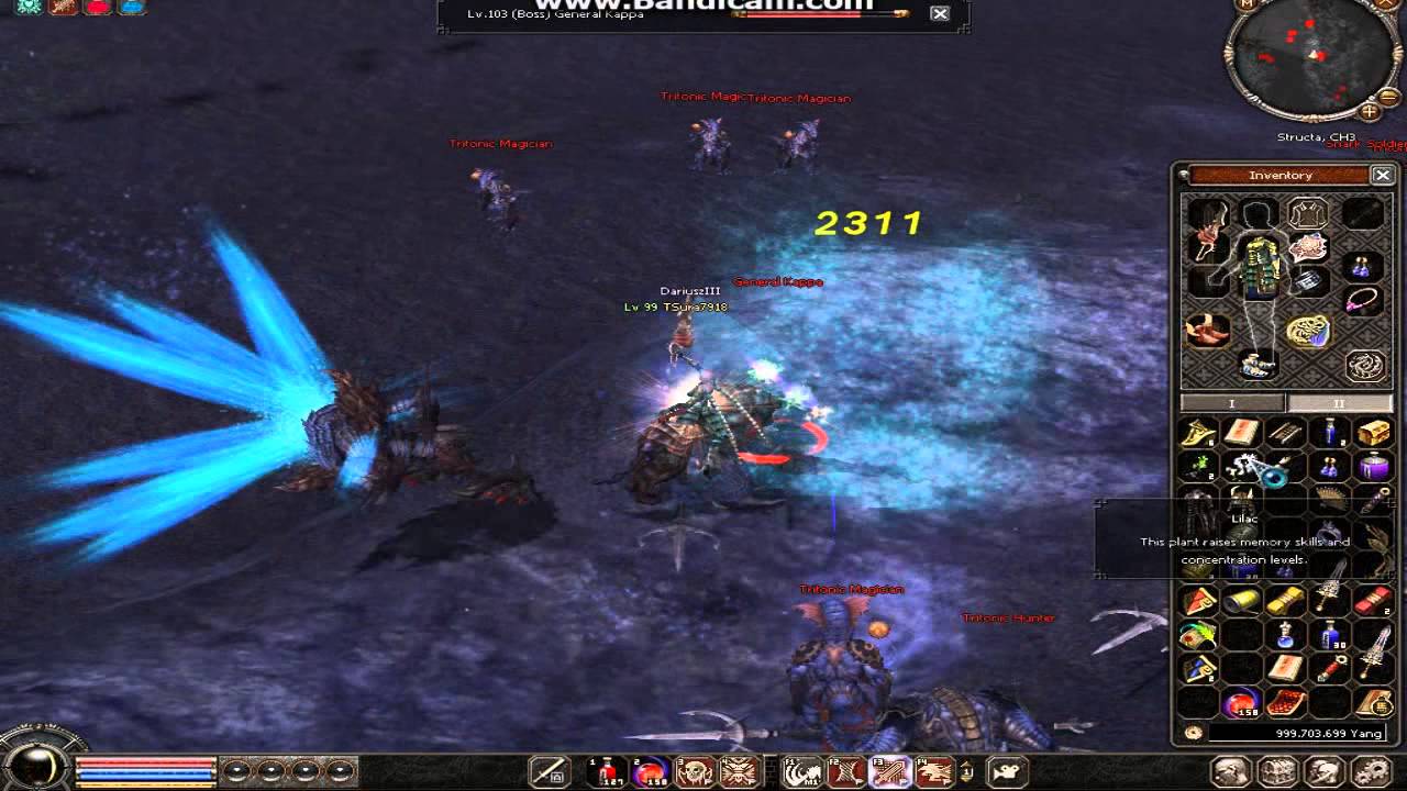 Metin2 BETA Generał Kappa BOSS 103lvl vs DariuszIII FIlm#7 - YouTube