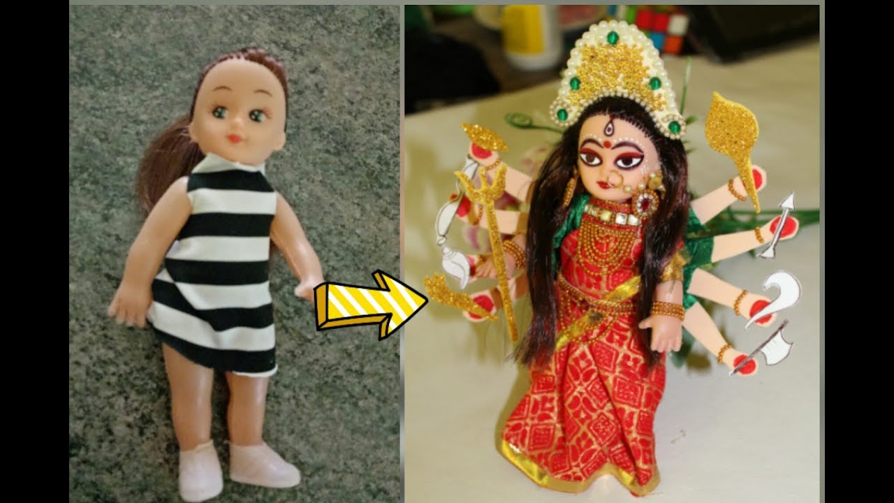 इस नवरात्रि दुर्गा माता बनाना सीखें गुडिया से/Maa Durga Making from ...