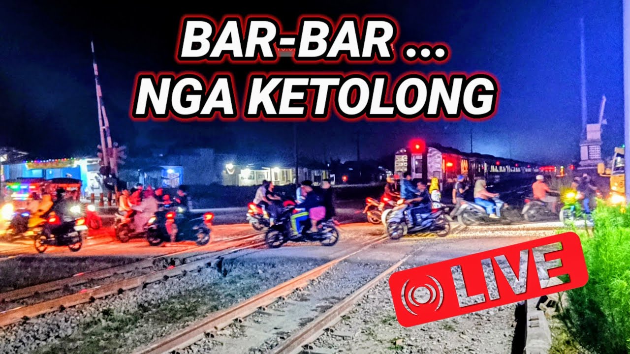 EDUN! Kereta Api Ini Semakin Bar-bar Di Perlintasan Palang Pintu Daop 2 ...