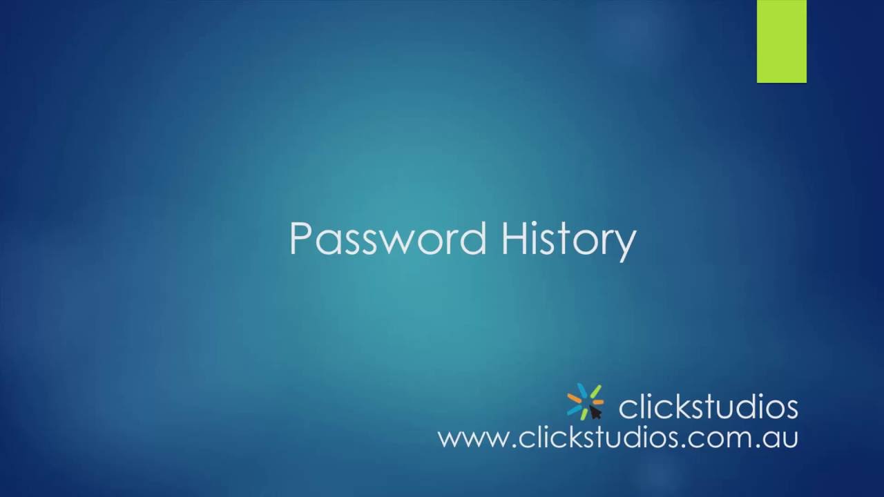Passwordstate - View your Password History - YouTube