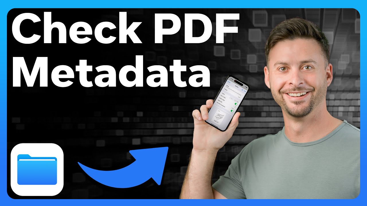 How To Check PDF Metadata - YouTube