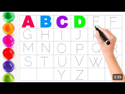 Abcd a to z alphabet a for Apple 🍎 b for Ball c for cat 😸 English ...