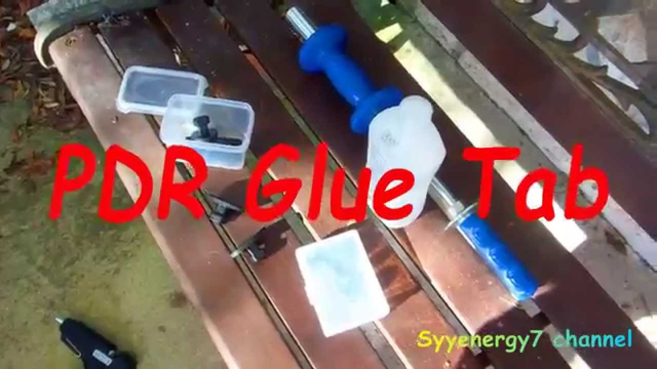 PDR Glue Tab,1st time trying it - YouTube