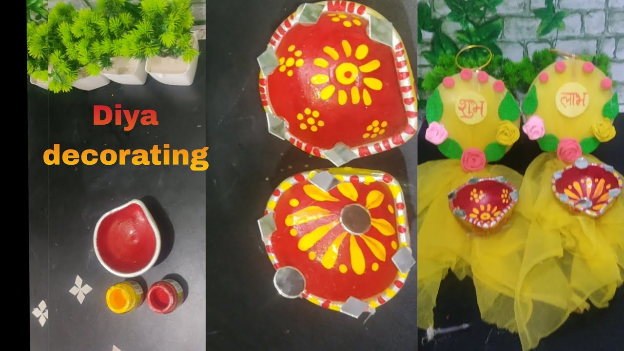Diwali decoration craft idea| Beautiful diya for diwali decorations ...