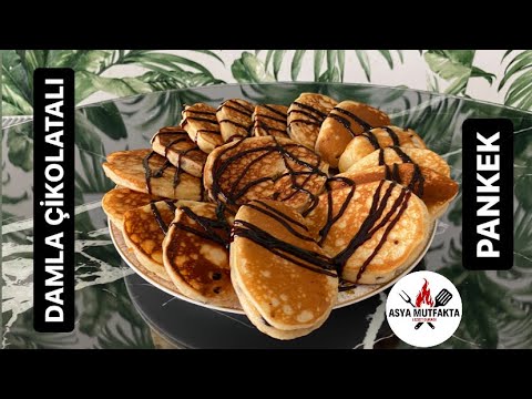 İÇİ ÇİKOLATA DOLGULU PANKEK, TADINA TAD KATIYOR ÇOCUKLAR BAYILIYOR! KAÇMAZ LEZZET DAMLA ÇİKOLATALI