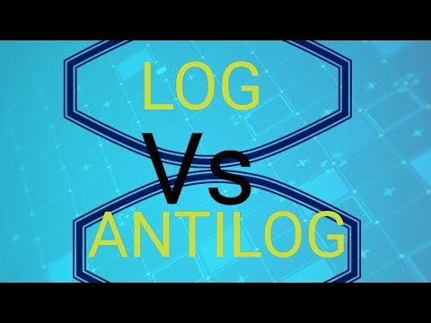 LOG & ANTILOG - YouTube