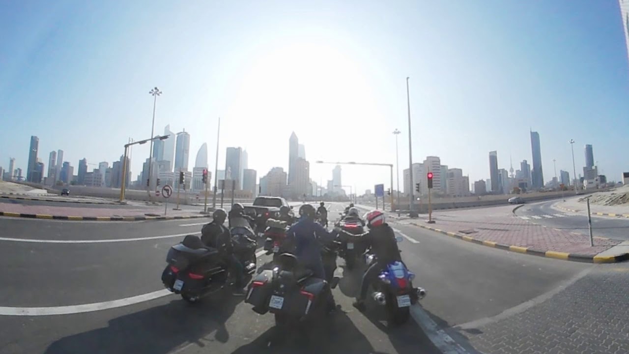 motorcycle ride in kuwait - YouTube