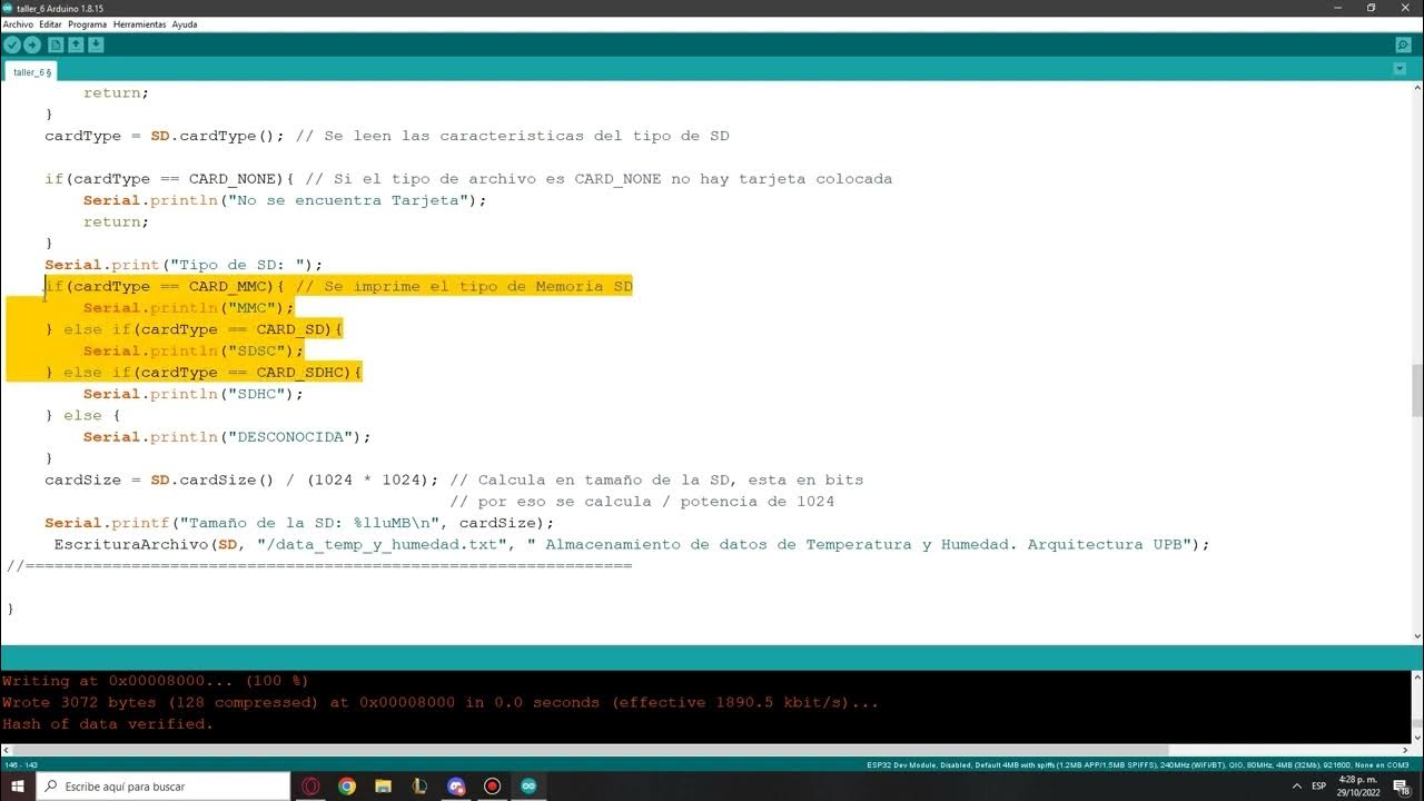 taller 6 - datalogger con ESP32 - YouTube