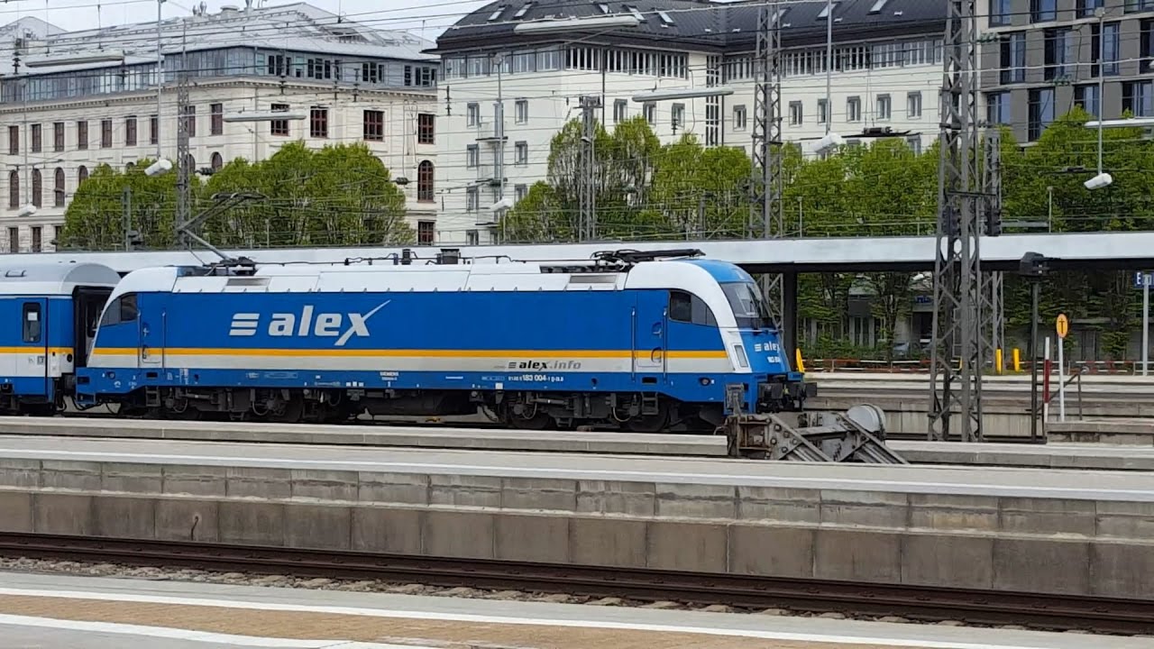 International Alex in München Hbf: ALX356 München Hbf - YouTube