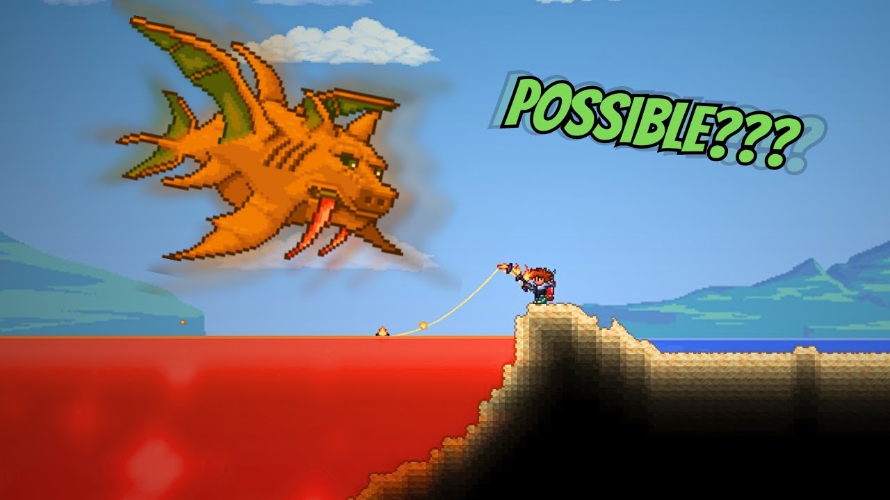 Can you Fish Duke Fishron out of Lava | Terraria Mythbusters - YouTube