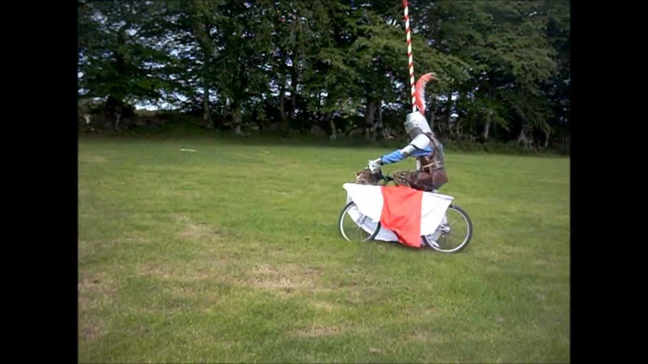 Bike Jousting Practice - YouTube