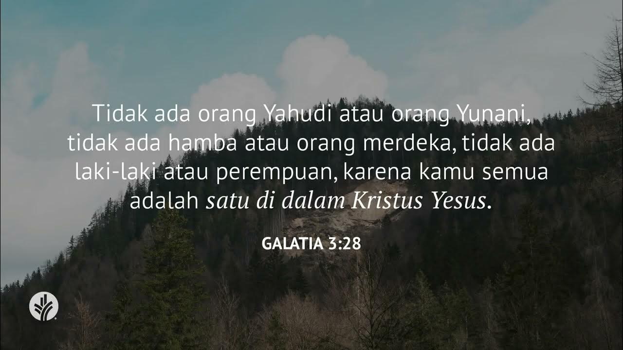 Satu dalam Kristus | Galatia 3:26-29 | Video Renungan Santapan Rohani - YouTube