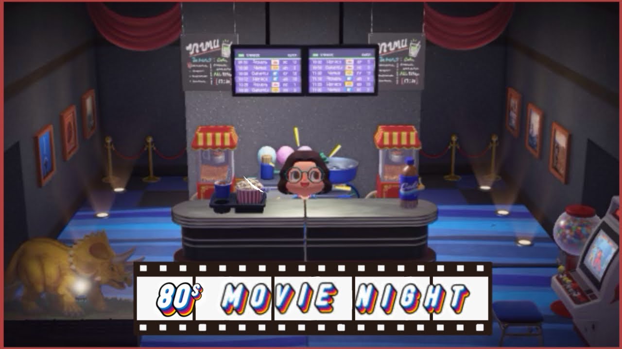 A night out at the movies in the 80s | Animal Crossing New Horizons🍿🎞️ ...