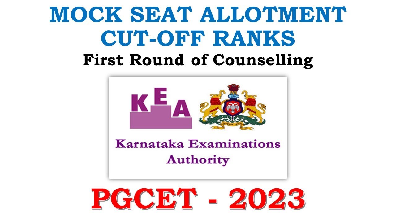 PGCET 2023 | Mock Allotment Cut Off Ranks - YouTube
