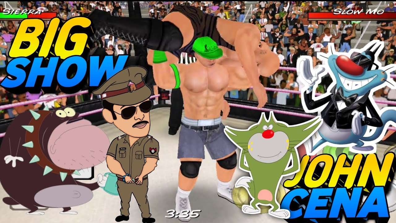 Oggy The John Cena And Jack Vs Bob The Big Show And Tiger in Wrestling ...