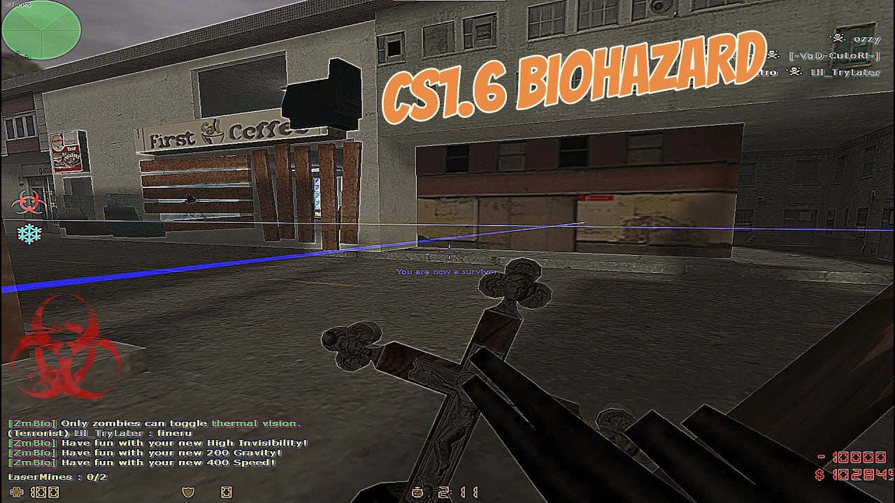 cs1.6 zombie biohazard | Half-Life Mode | Speed | Gravity | M4GOLD ...