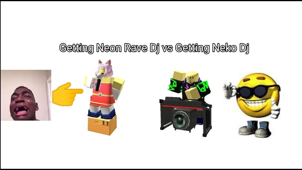 Getting Neon Rave Dj vs Getting Neko Dj - YouTube