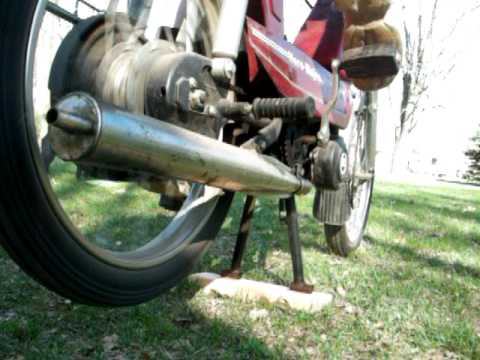 Moped exhaust look - YouTube