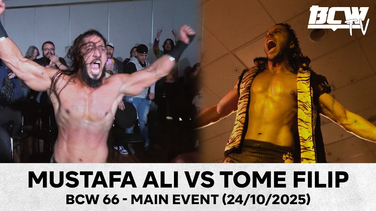 Mustafa Ali vs Tome Filip - BCW 66 (24/10/2025) - YouTube