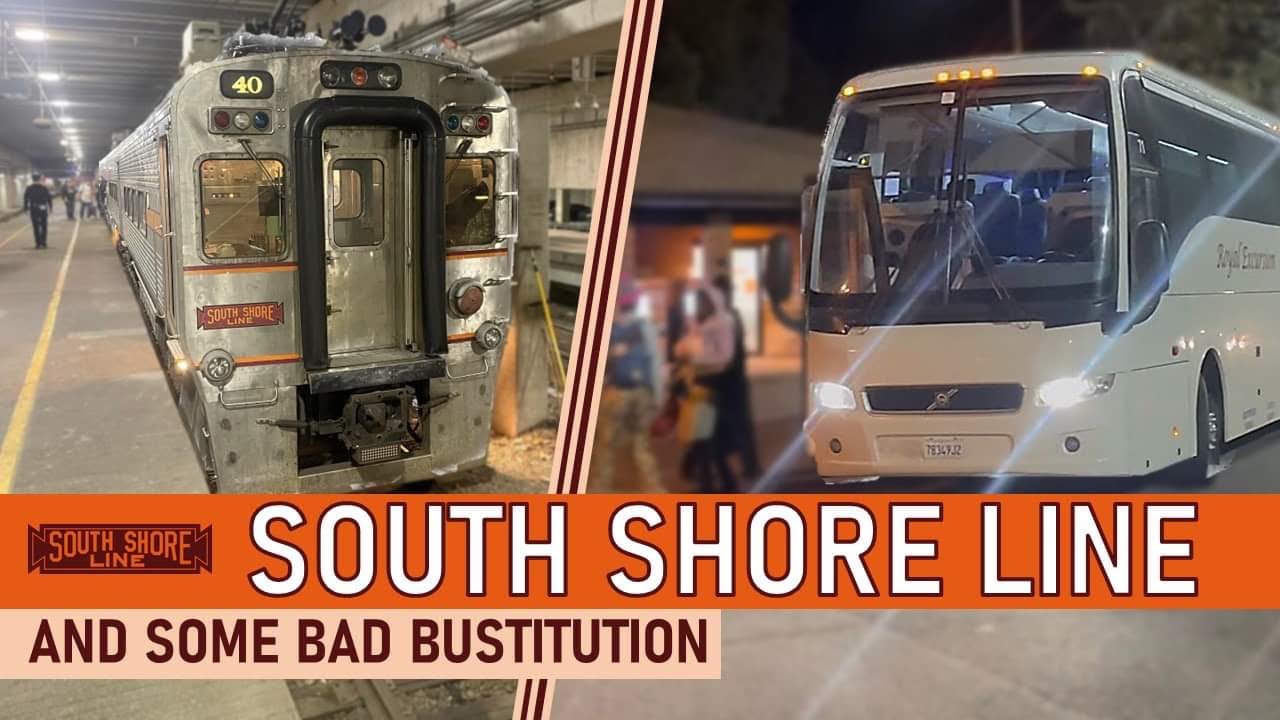 South Shore Line but with buses (it’s not great) - YouTube