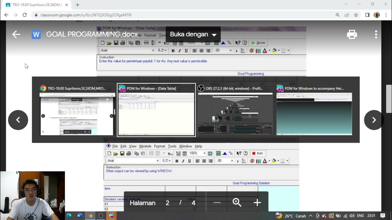 UTS TRO GOAL PROGRAMMING - YouTube